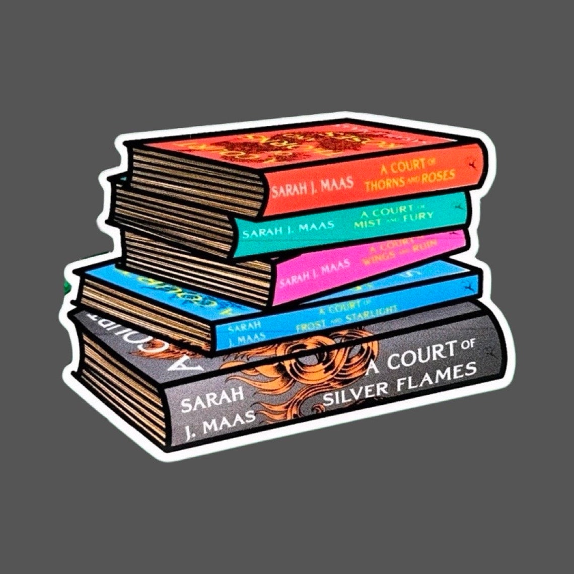 ACOTAR Book Stack Sticker - Etsy