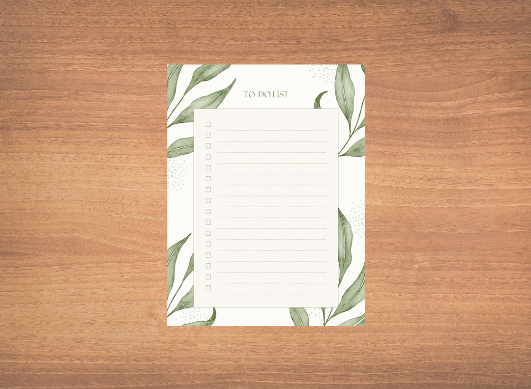 Printable to Do List Planner, PDF Planner, Instant Download, A4 Print ...