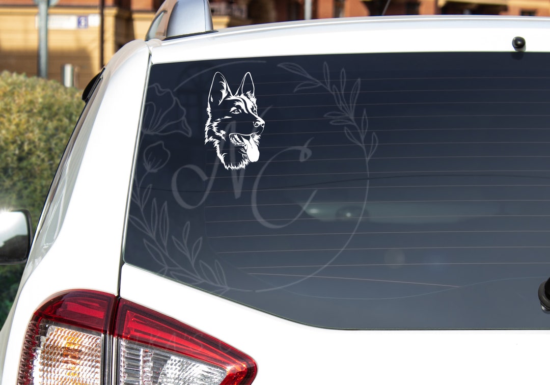 German Shepherd Car Window Decal/sticker - Etsy