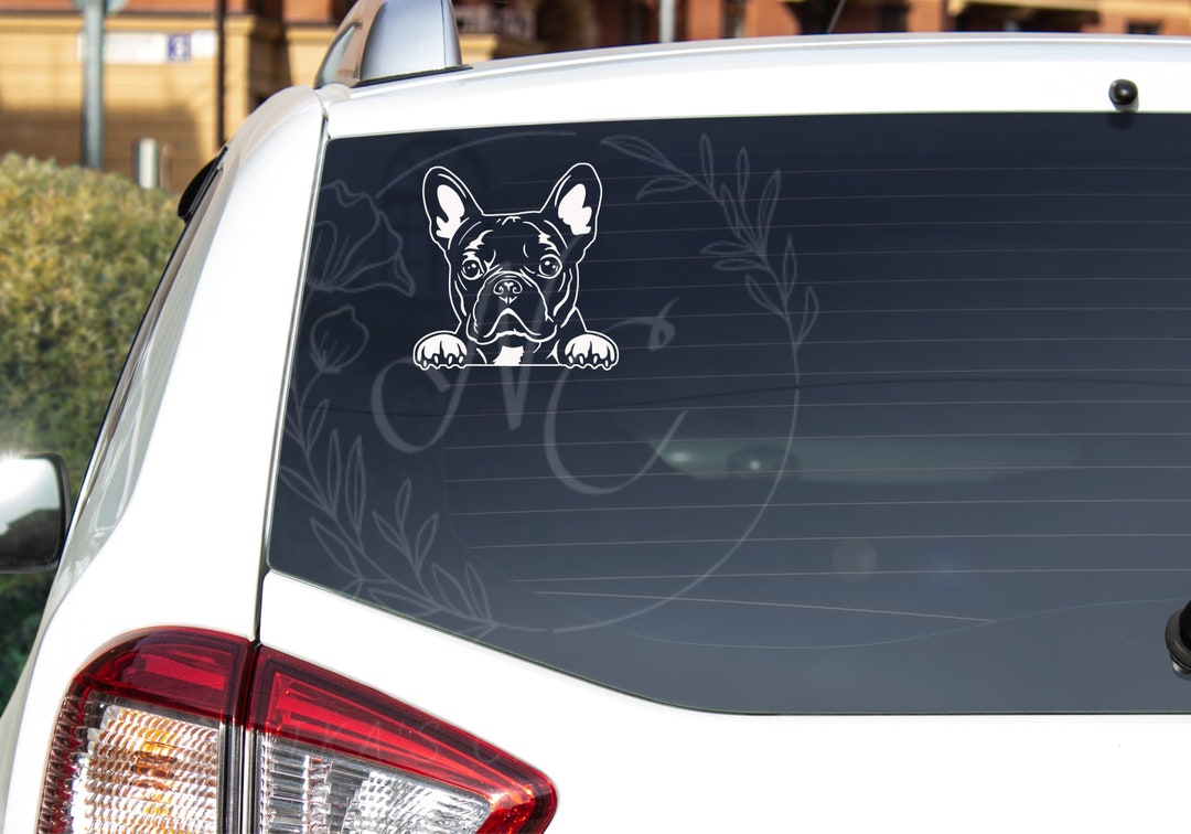 French Bulldog Car Window Decal/sticker - Etsy
