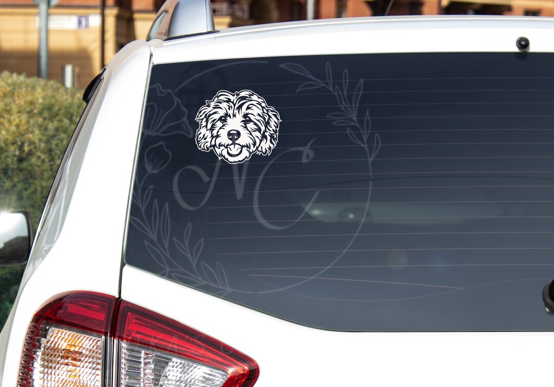 Cavoodle/cavapoo Car Window Decal/sticker - Etsy
