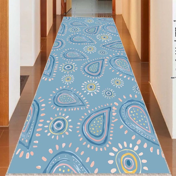 Blue Runner Rug - Etsy