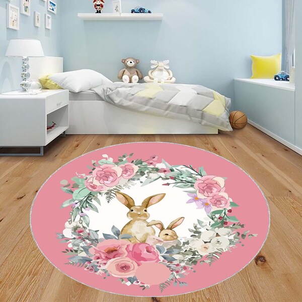 Bunny Rug - Etsy