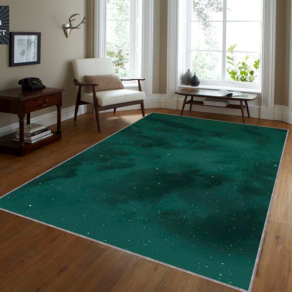 Dark Green Rug - Etsy