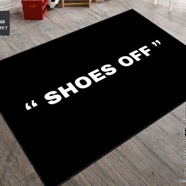 Shoes off Rug - Etsy