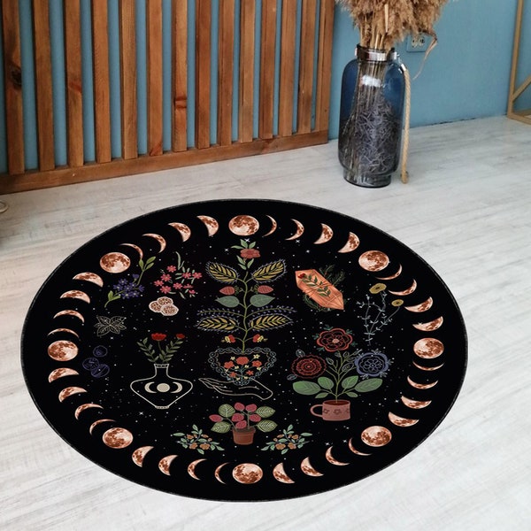 Round Bathroom Rug - Etsy
