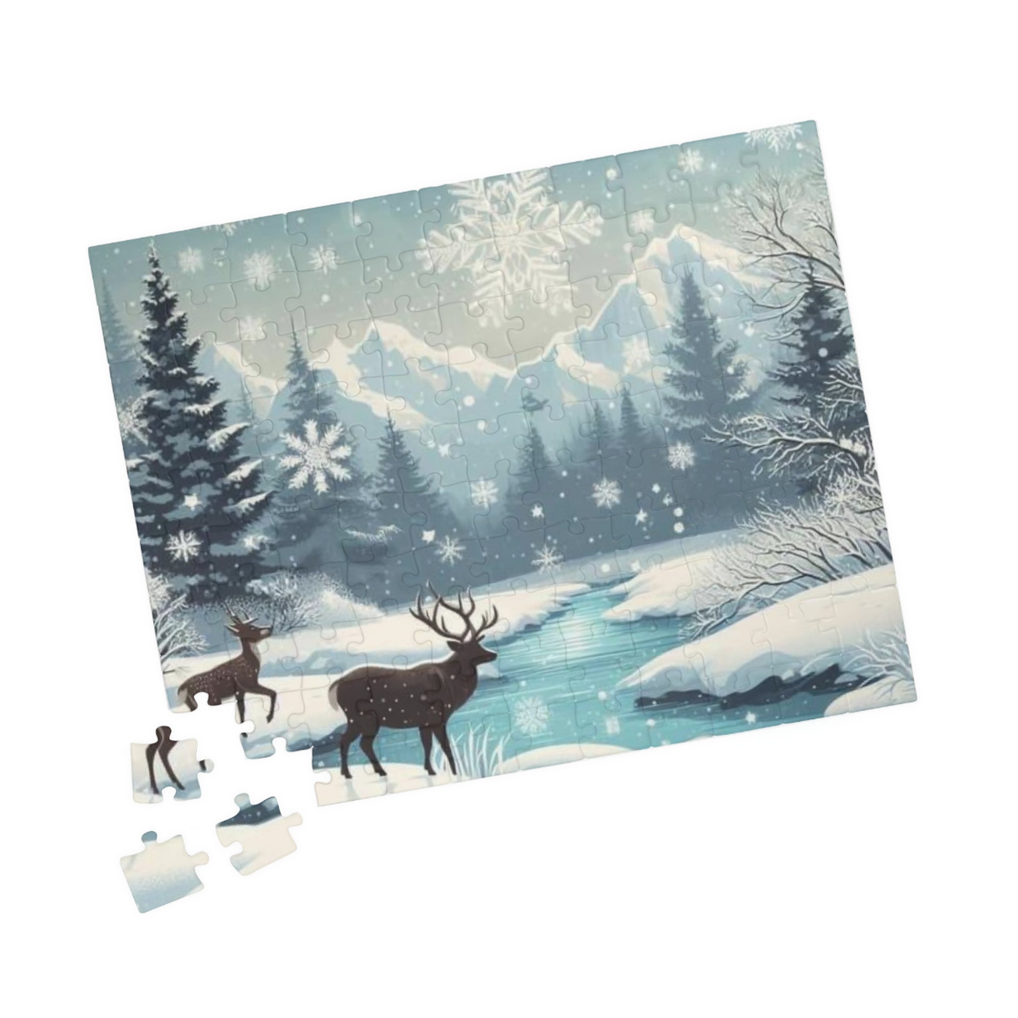 500 Piece Fun Winter Puzzles for Kids, Christmas Gift Jigsaw Puzzle for ...