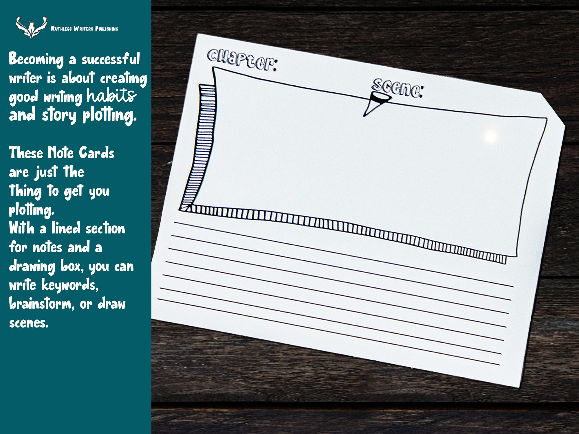 Note Cards for Story Development Map Your Story Scenes Chapters Authors ...