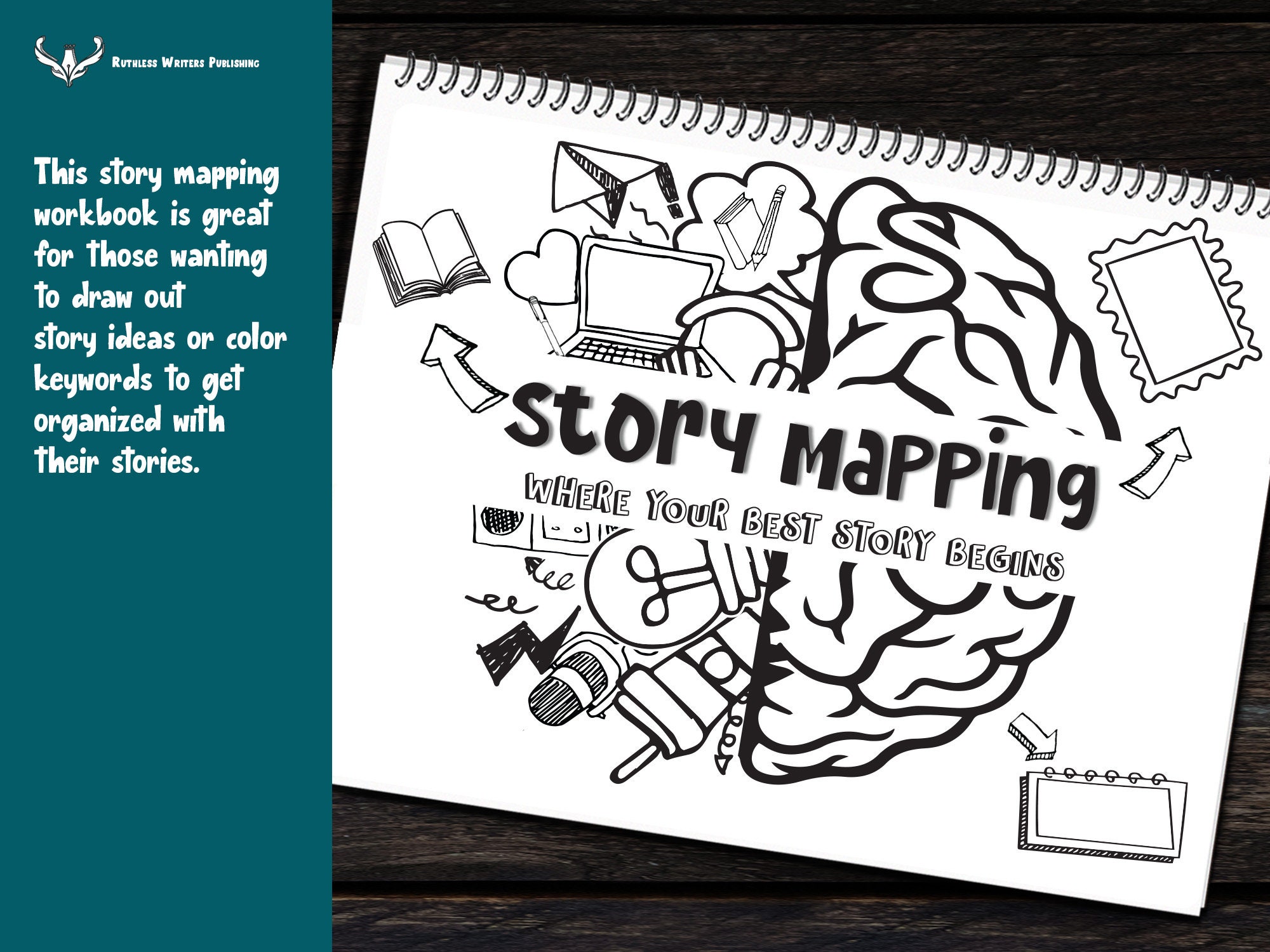 Story Mapping Workbook: Novel Writing, Idea Development - Etsy