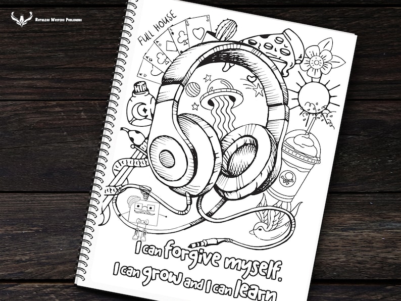 Teen Affirmation Journal: Reflective Writing Prompts & Coloring Book - Etsy
