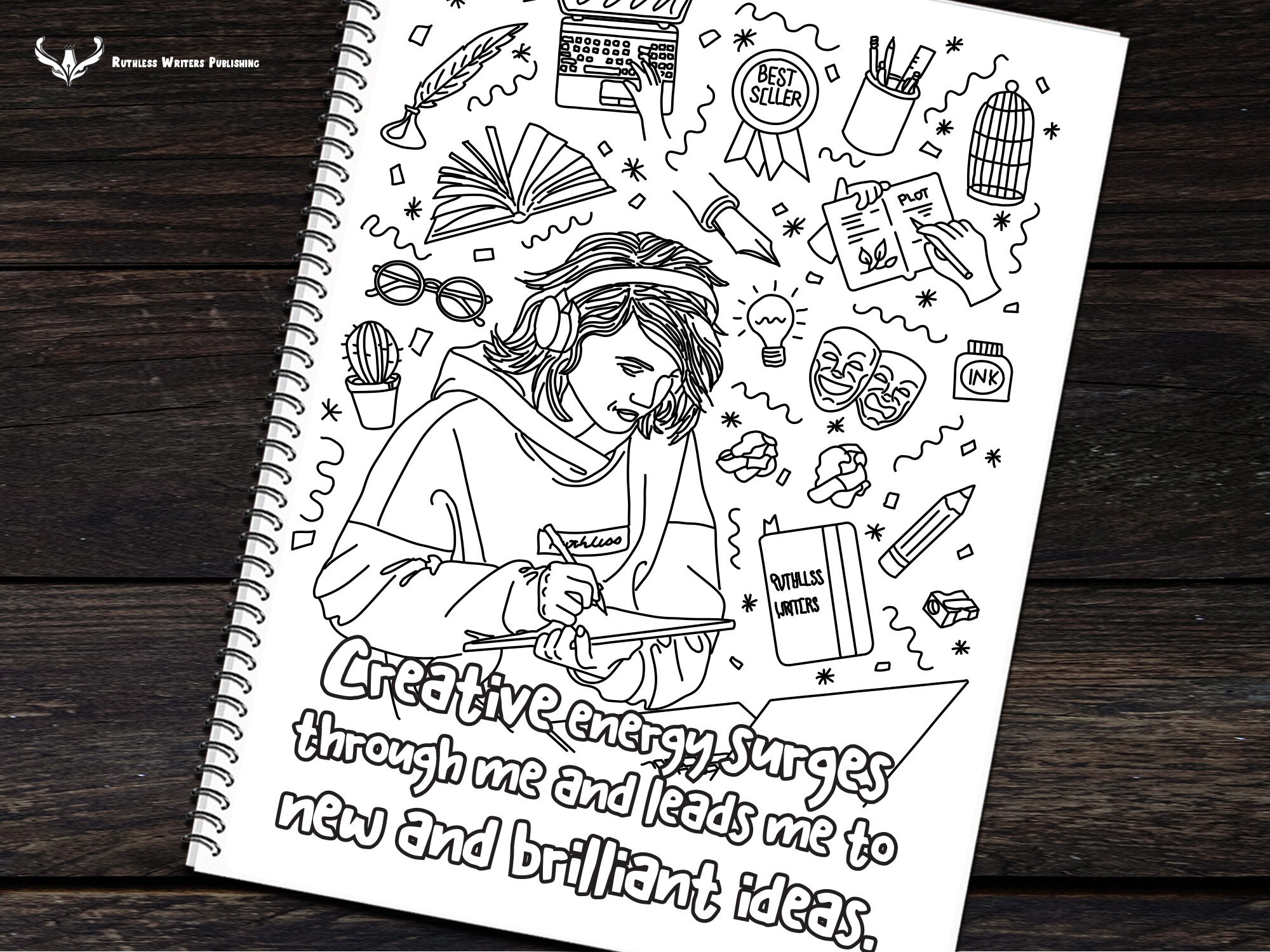 Young Adult Writing Workbook Fiction YA Writing Prompts Journal Sheets ...