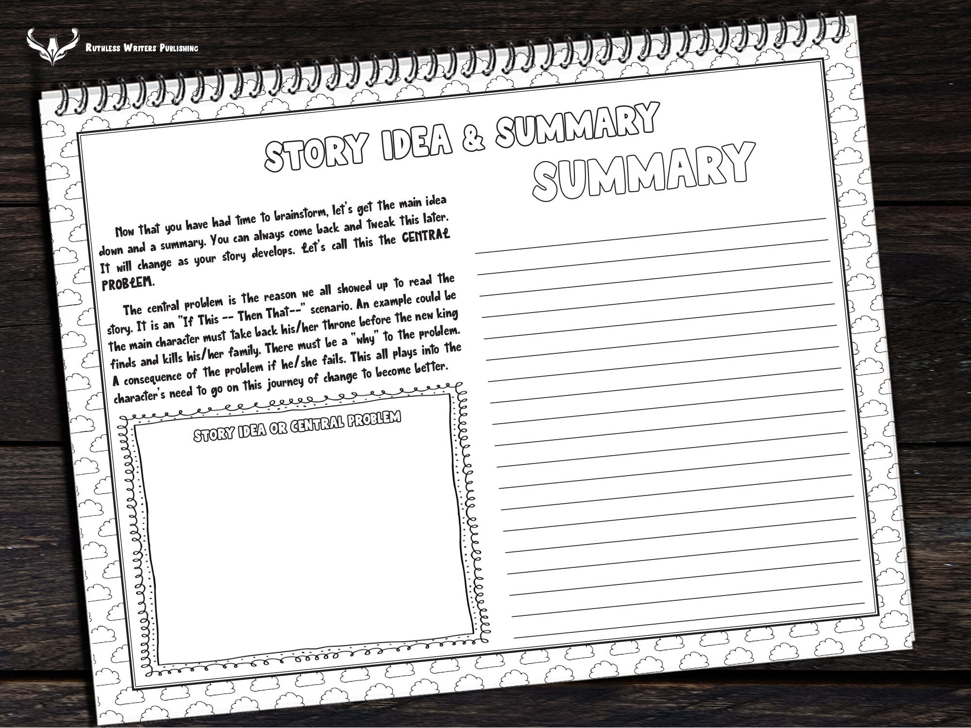 Story Building and Plotting Workbook Get Your Story Plot Down and Get Writing Story Map and ...