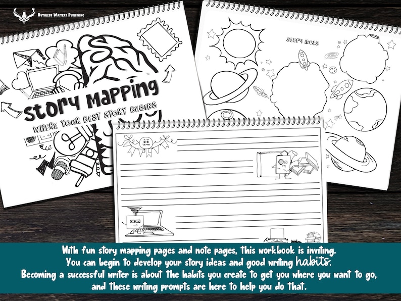 Story Mapping Workbook: Novel Writing, Idea Development - Etsy