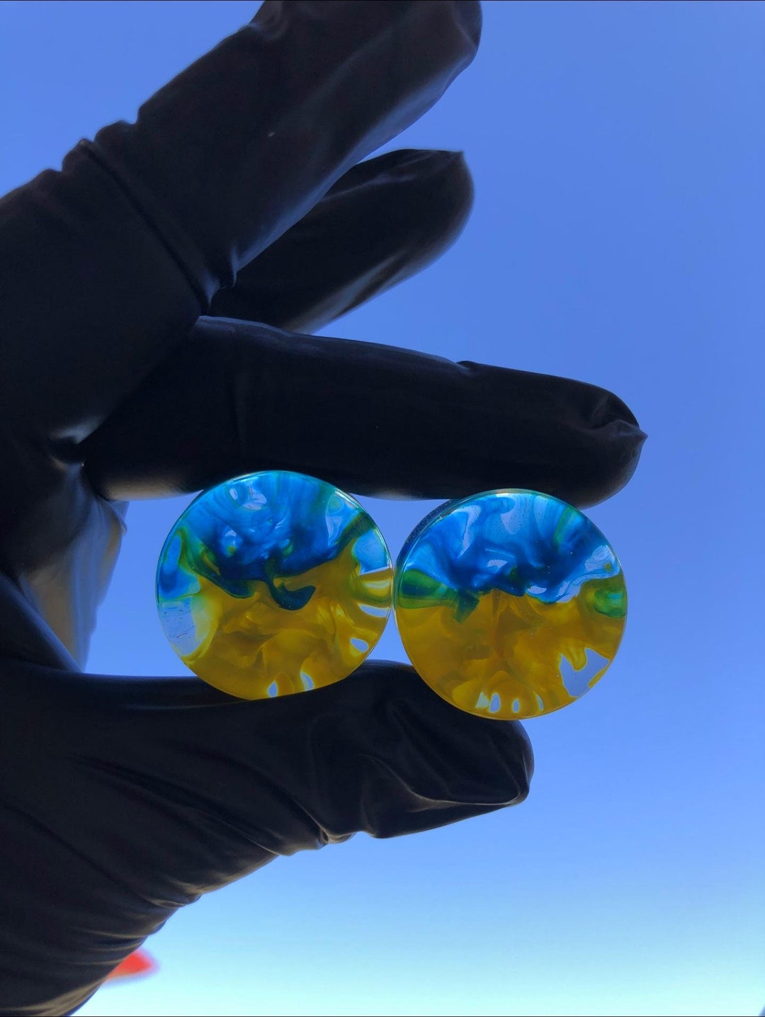 Ukrainian Earplugs, Epoxy Resin. Made by Hand. Sizes From 8-100mm. Made ...