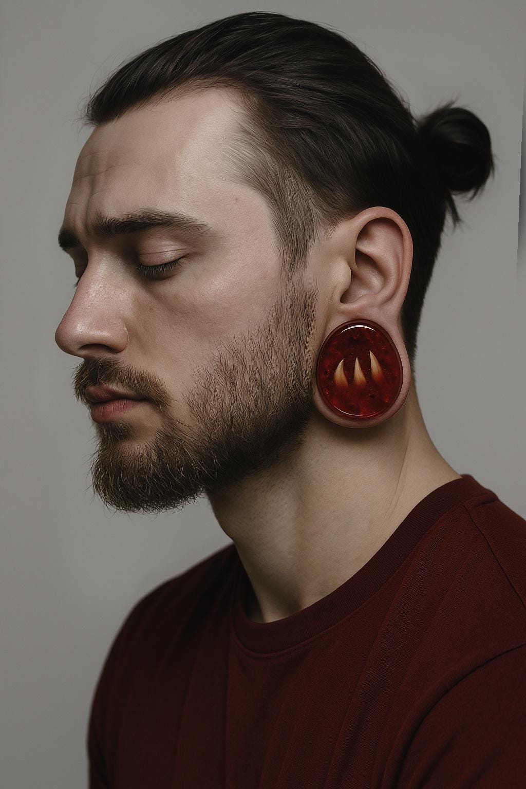 40mm Anglerfish Tooth Plugs – Sea Devil Resin Jewelry | Depth of the ...