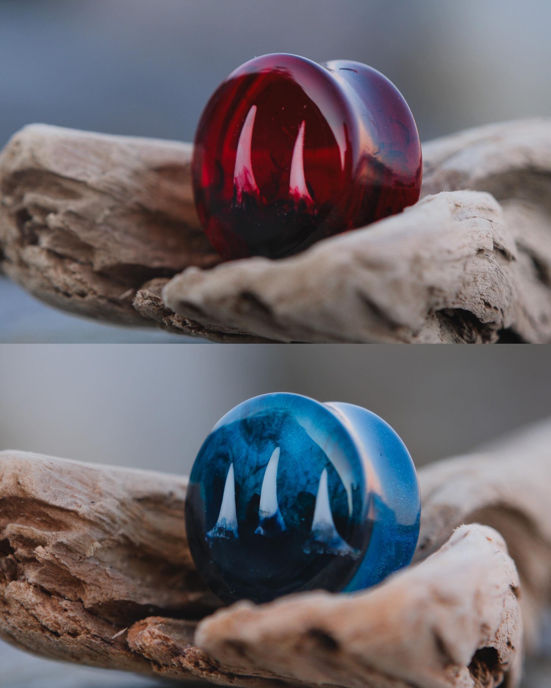40mm Anglerfish Tooth Plugs – Sea Devil Resin Jewelry | Depth of the ...