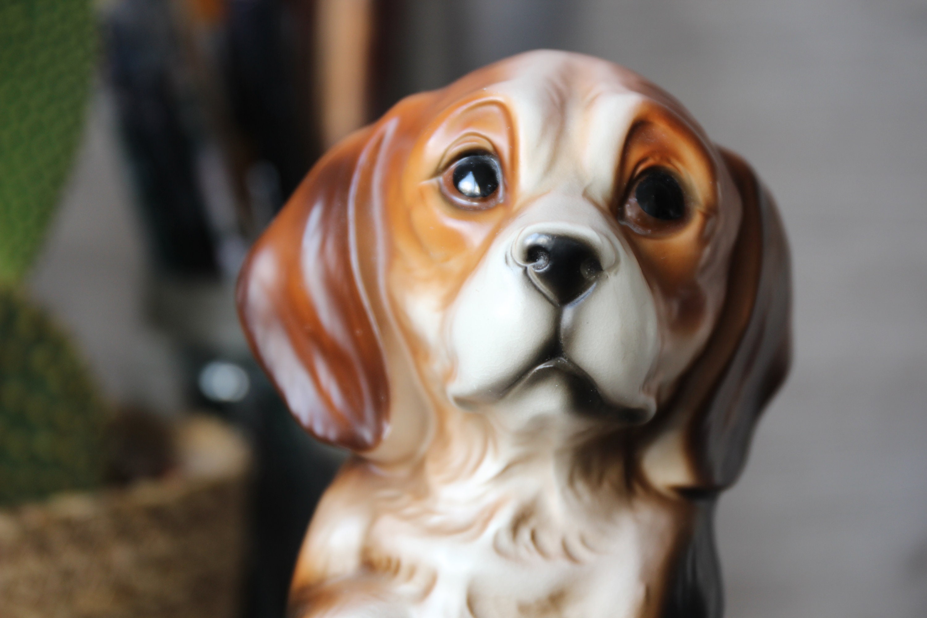 Ceramic Beagle Figurine Vintage Dog Figurine Decorative - Etsy