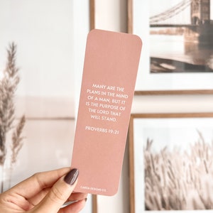 Proverbs 19:21 Bible Verse Bookmark Christian Bookmark, Bible Verse ...