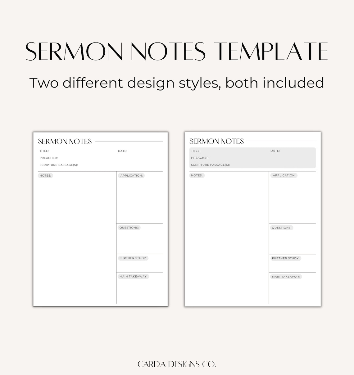 Sermon Notes Template Bible Study Tools, Christian Study Tools, Sermon ...