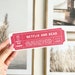 Netflix and Read Ticket Bookmark: Bookish Gift - Etsy
