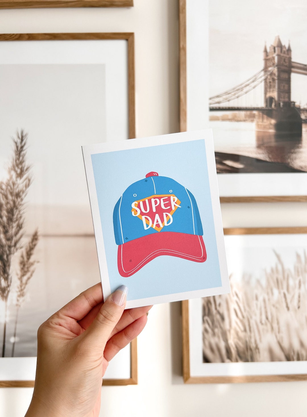 Super Dad Father's Day Card | Happy Father's Day, Illustrated Card ...