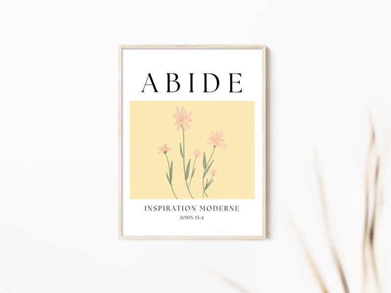 ABIDE Minimal Art Print Inspiration Moderne Matisse Style, Cute Gallery ...