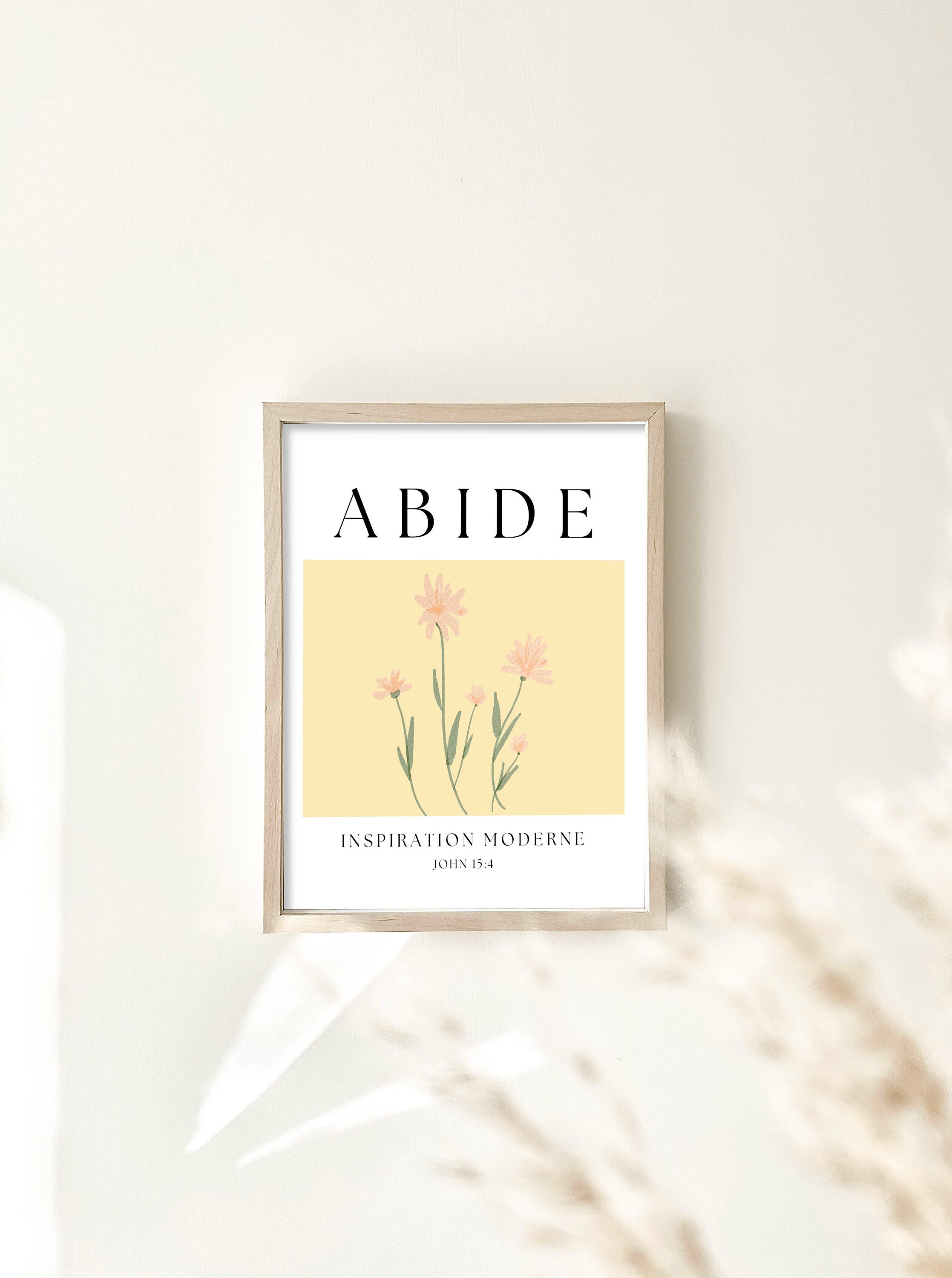 ABIDE Minimal Art Print Inspiration Moderne Matisse Style, Cute Gallery ...