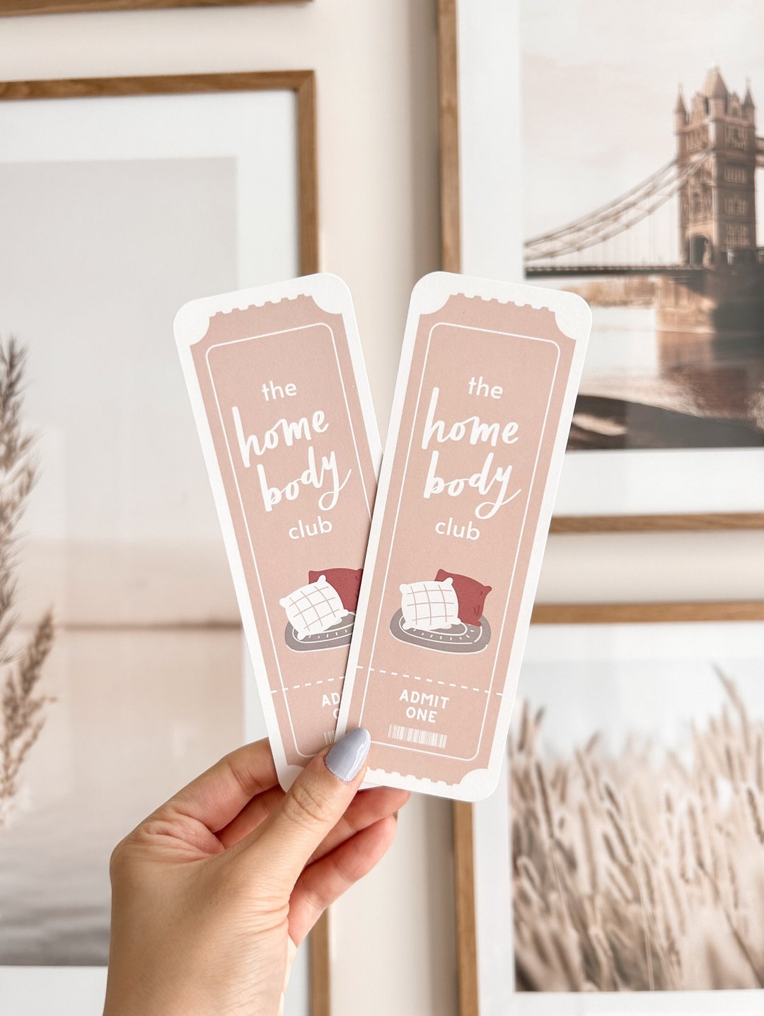 The Home Body Club Ticket Bookmark | Cute Bookish Bookmarks, Cute ...