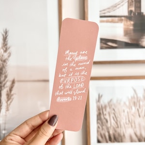 Proverbs 19:21 Bible Verse Bookmark Christian Bookmark, Bible Verse ...