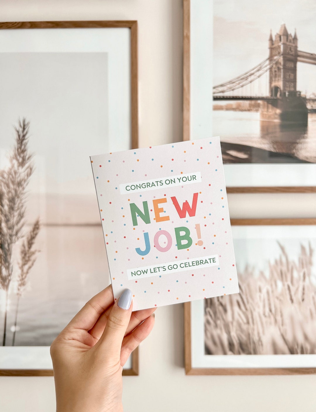 Congrats on the New Job Card | Cute Congratulations Card, Gift for ...