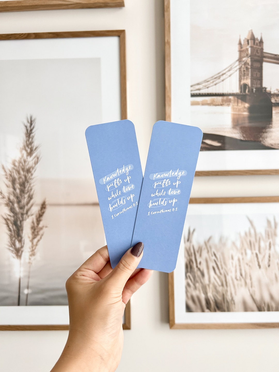 1 Corinthians 8:1 Bible Verse Bookmark Christian Bookmark, Bible Verse ...