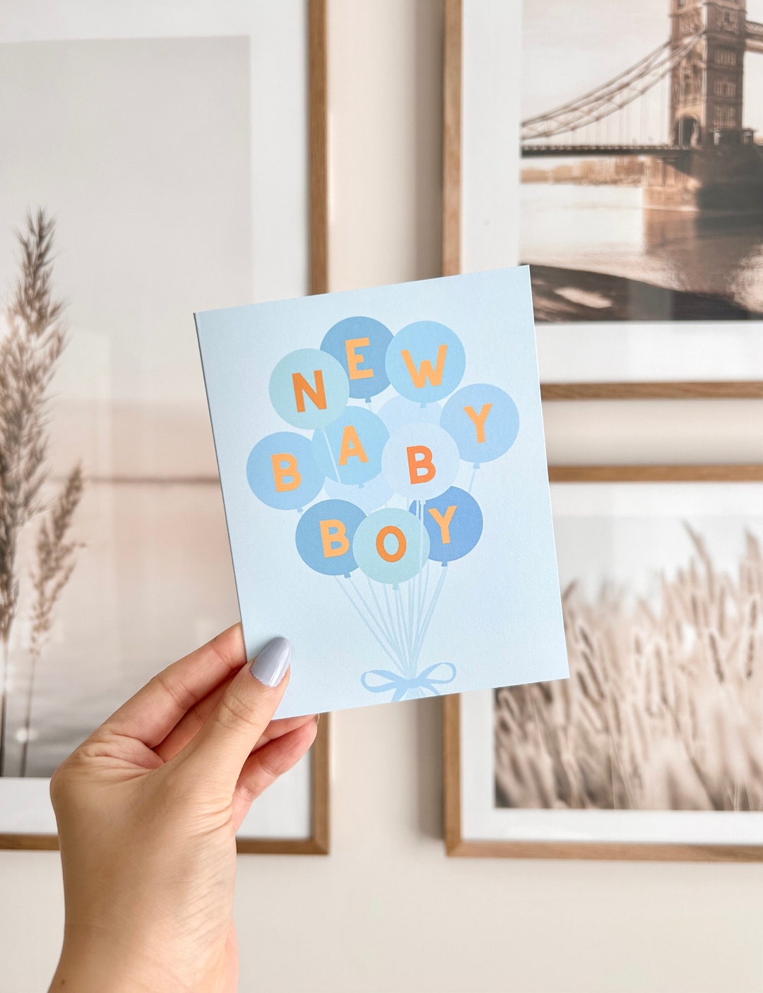 New Baby Boy Shower Card | Cute Baby Shower Card, Cute Blue Baby Boy ...