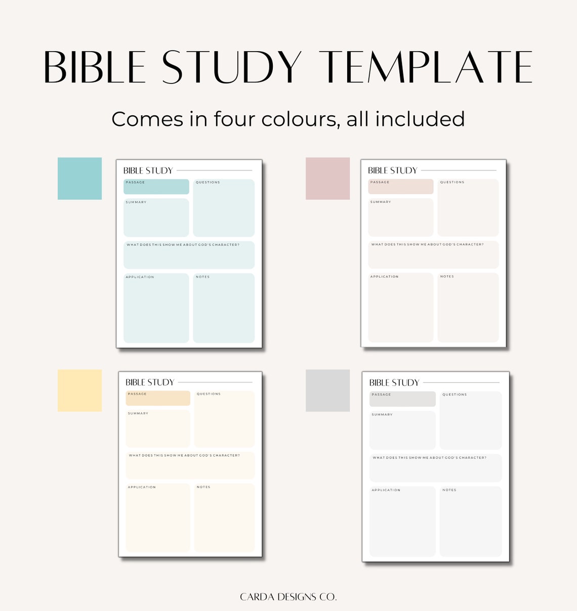 Bible Study Templates Bible Study Printables, Bible Journal, Bible ...
