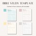 Printable Bible Study Template: Christian Journal Notes (PDF) - Etsy