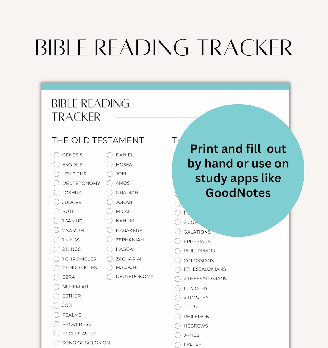 Bible Reading Tracker Printable Bible Reading Log Books of - Etsy
