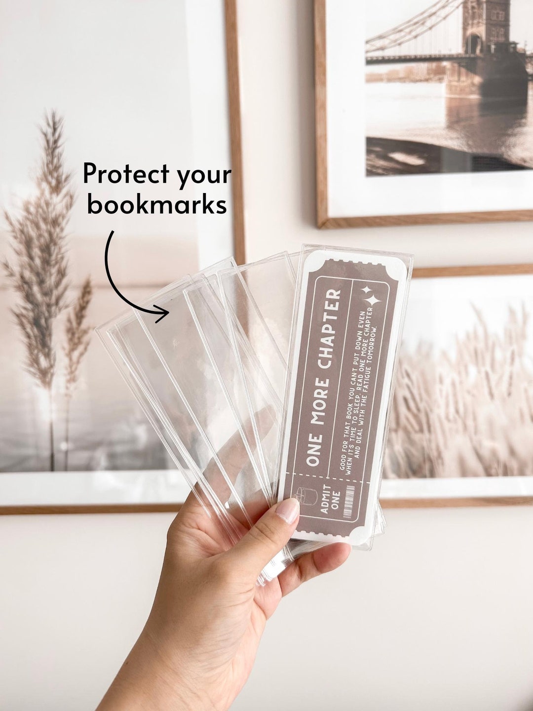 Vinyl Bookmark Sleeve Protector | Bookmark Holder, Premium Plastic ...