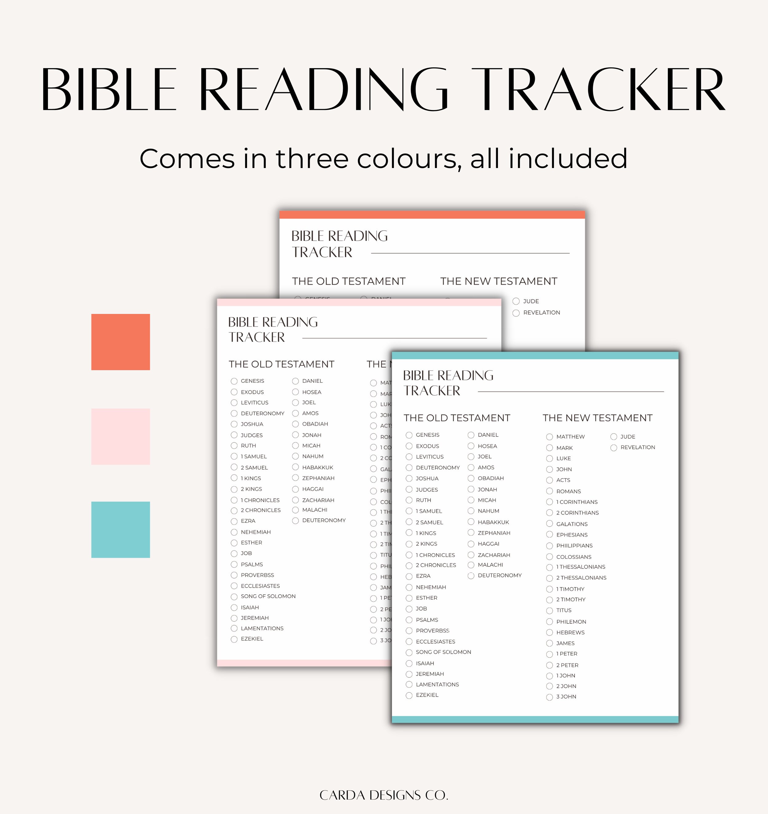Bible Reading Tracker Printable Bible Reading Log Books of - Etsy Australia