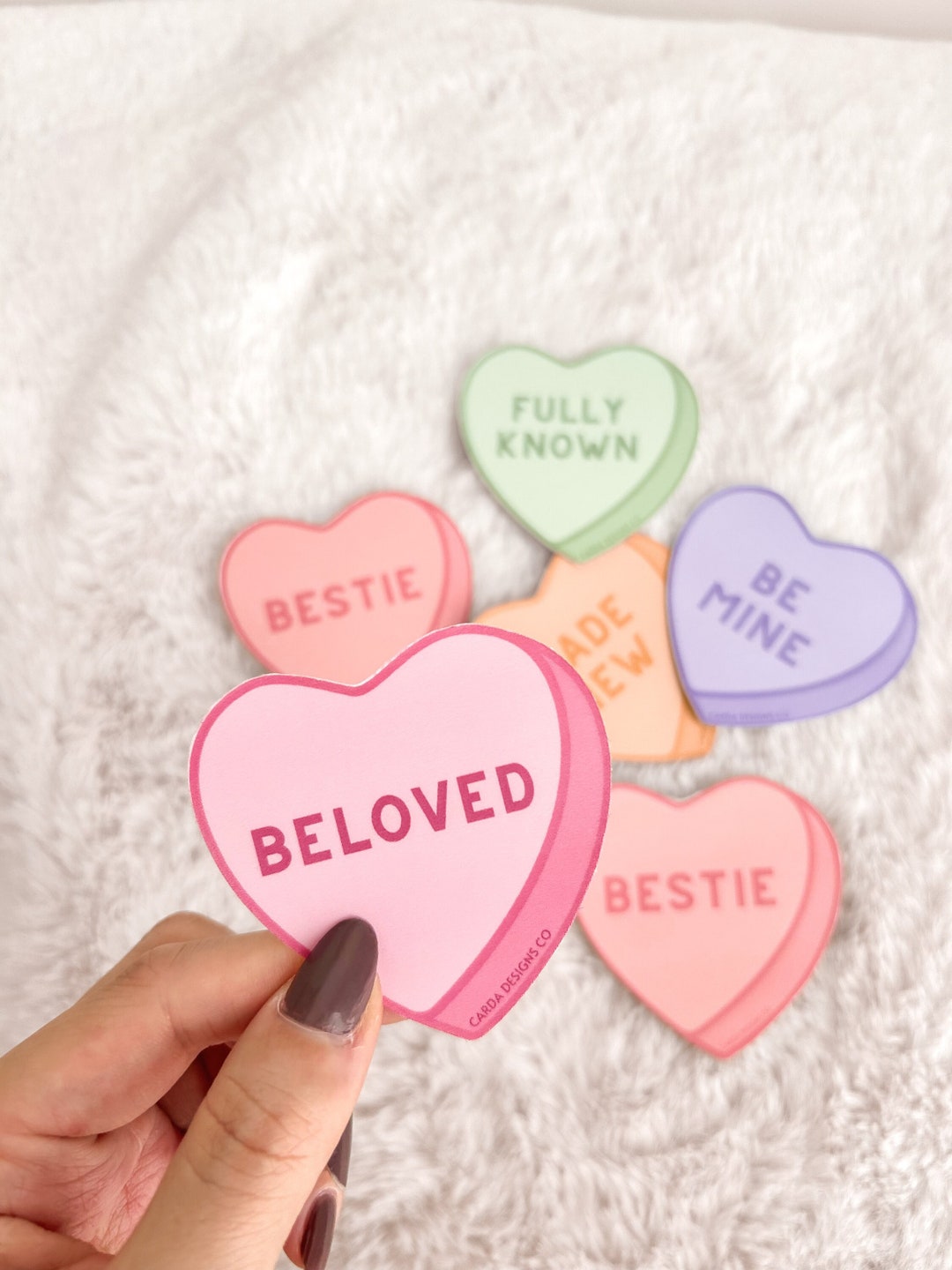 Bundle Candy Hearts Valentine's Day Vinyl Stickers, Bundle | Valentine ...