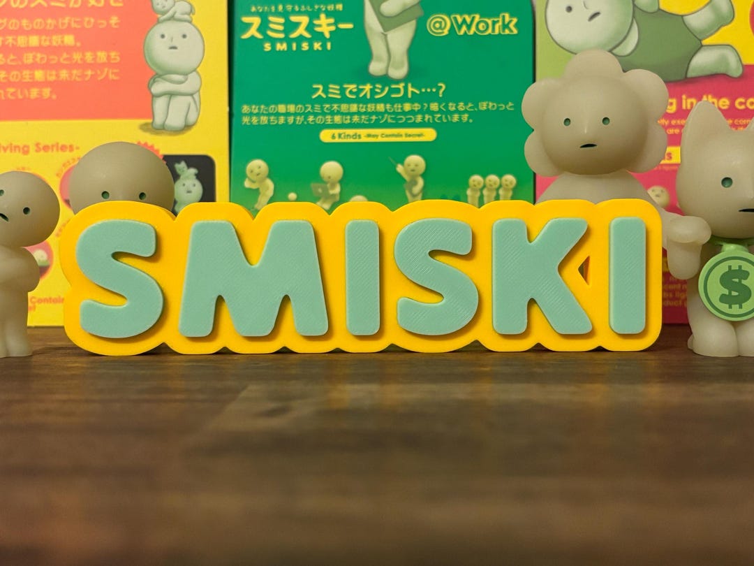 Smiski Display Sign - Custom 3d Printed - Etsy