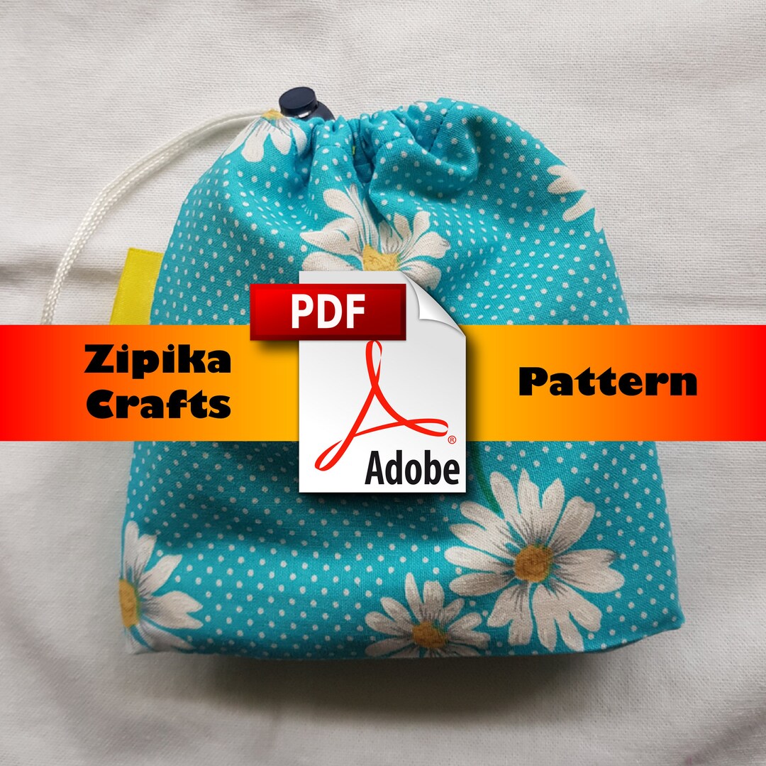 Easy Drawstring Mask Bag PDF Pattern - Etsy