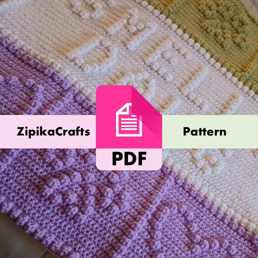 Easy SMELLY DAWG Grid Crochet PDF Pattern - Dog Blanket - Etsy