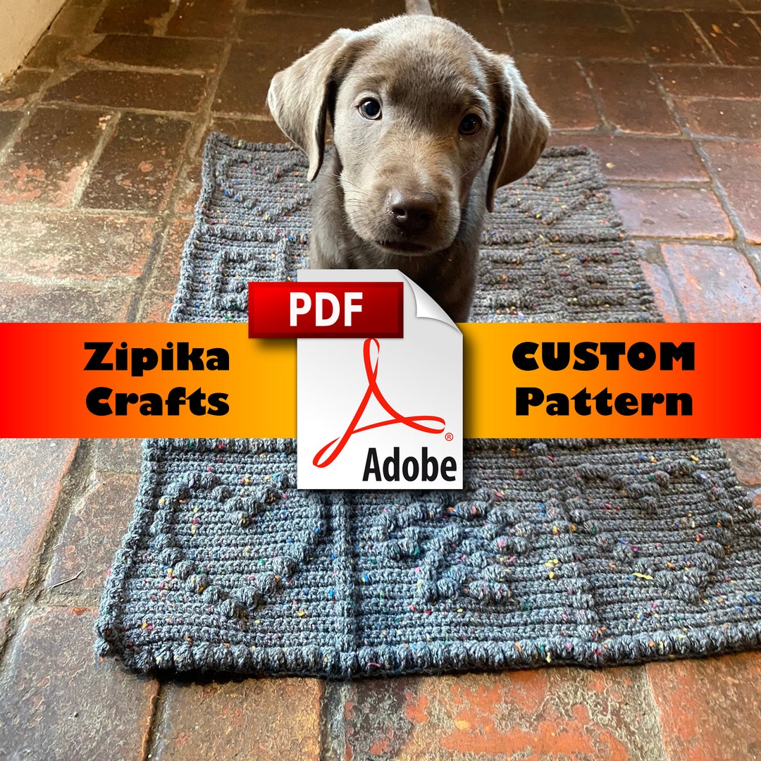 CUSTOM Grid Crochet PDF Pattern Choose Your Own Words and Names, Dog ...