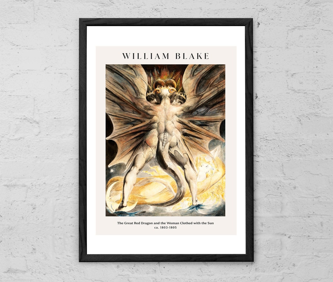 William Blake - the Great Red Dragon and the Woman With the Sun - Art ...