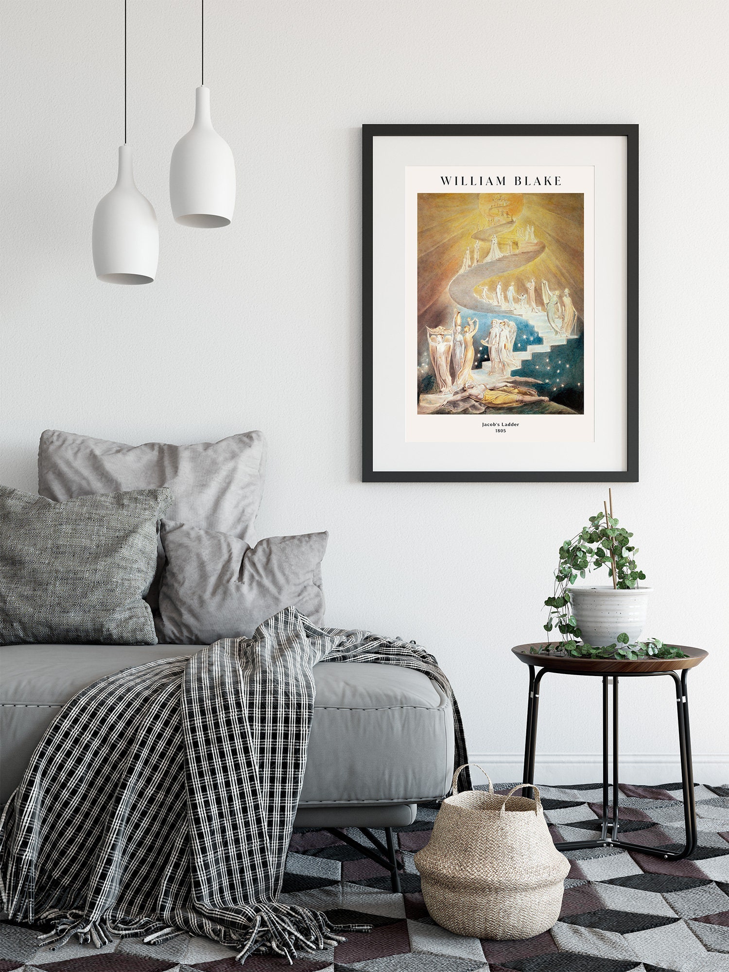 William Blake Jacob's Ladder Fine Art Print - Etsy