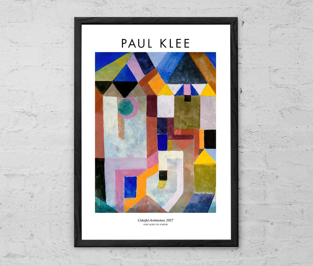 Paul Klee - Colorful Architecture - Fine Art Print - Modern Home Decor ...
