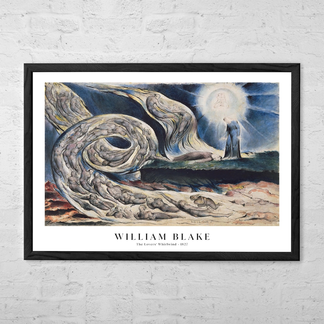 William Blake - the Lovers Whirlwind - Art Print - Visionary Painting ...