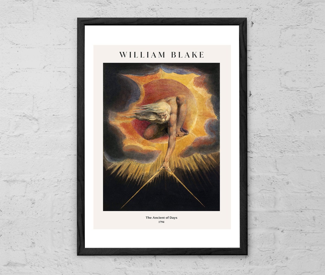 William Blake - the Ancient of Days - Fine Art Print - Visionary ...