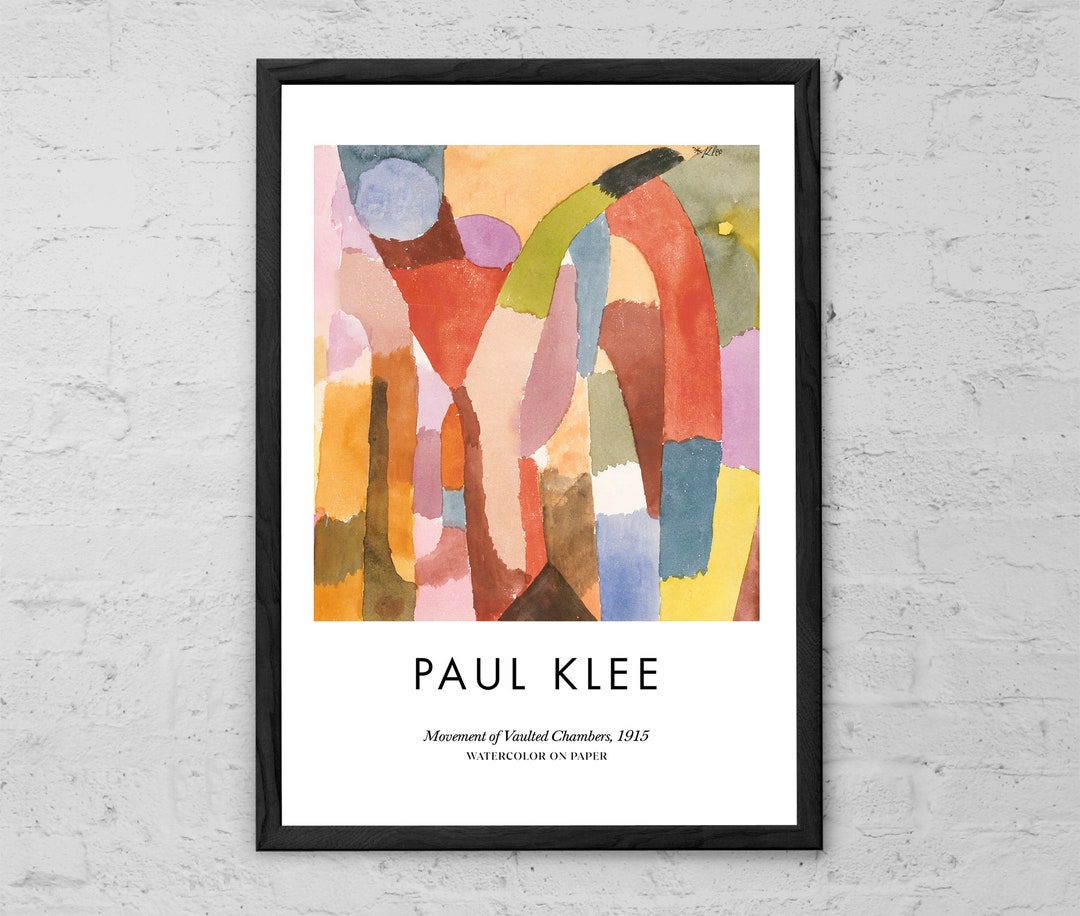 Paul Klee - Movement of Vaulted Chambers - Art Print - Modern Home ...