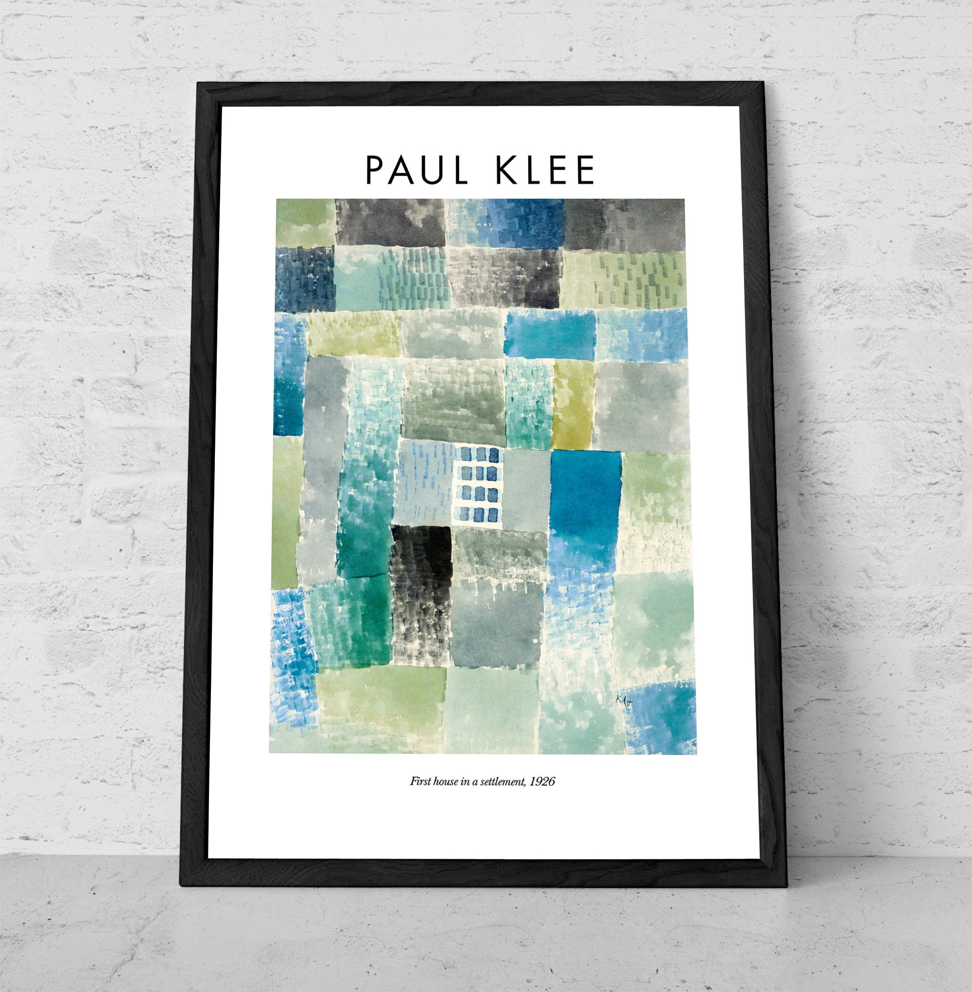 Paul Klee First House in a Settlement Fine Art Print Modern Home Decor ...