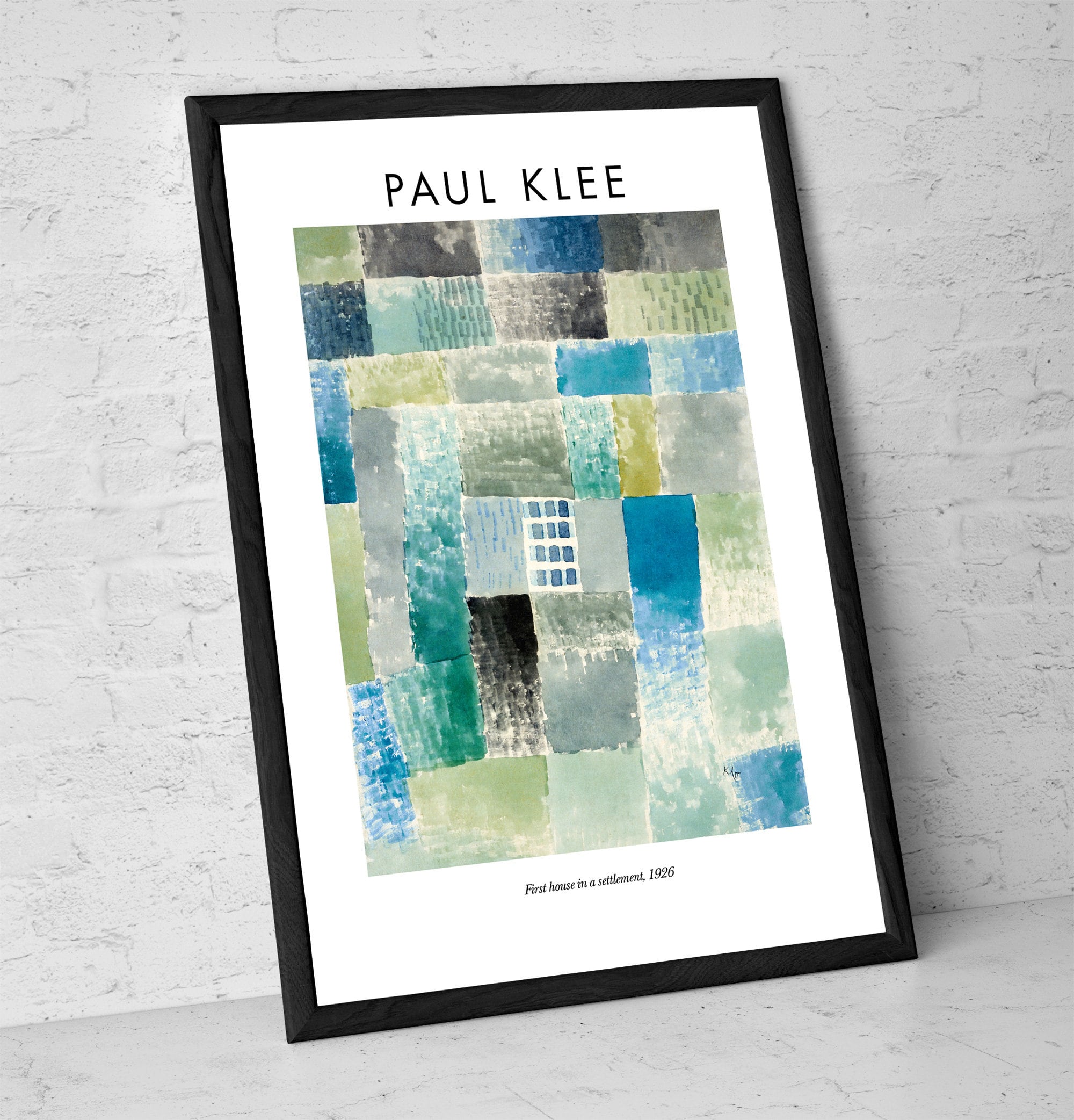 Paul Klee First House in a Settlement Fine Art Print Modern Home Decor ...
